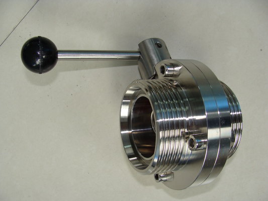 stainless steel sanitary flanged butterfly valve