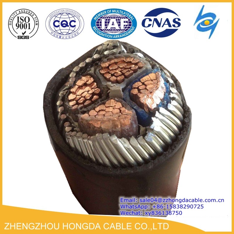 Hot Sale 4x185mm2 Cu/XLPE/SWA/ PVC Insulated Steel Wire Armoured Power Cable