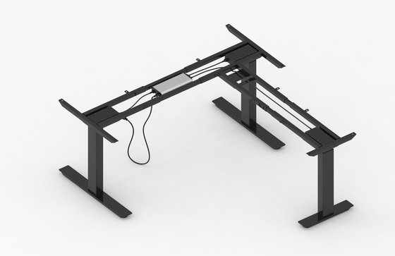 Electric Corner Desk Height Adjustable Office Desk Sit Stand Computer Desk Frame