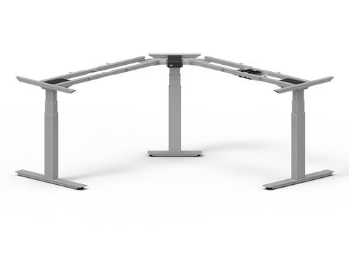 Electric Corner Desk Height Adjustable Office Desk Sit Stand Computer Desk Frame