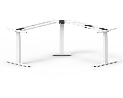 Electric Corner Desk Height Adjustable Office Desk Sit Stand Computer Desk Frame