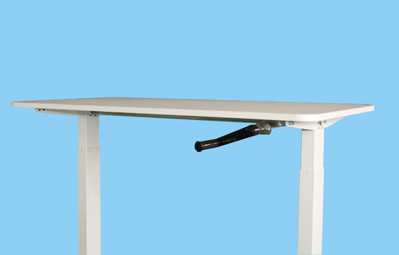 Manual Height Adjustable Standing Sit to Stand Desk Frame