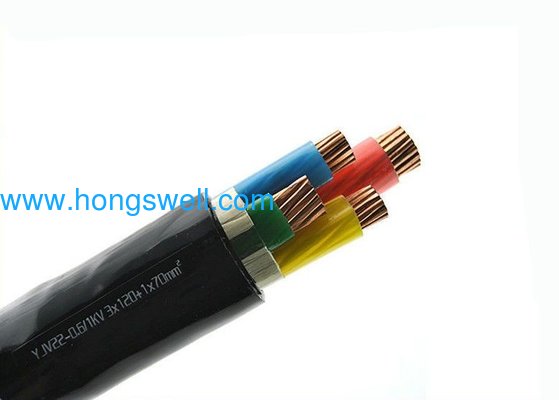 4*35 Sq Mm Copper Cable , XLPE Underground Cable Bare Copper Conductor