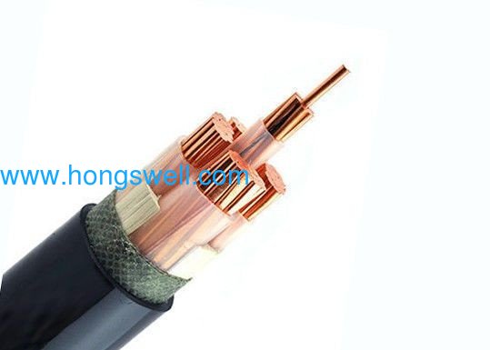 Black 5 Core Unarmoured Cable , Electrical Power Cable