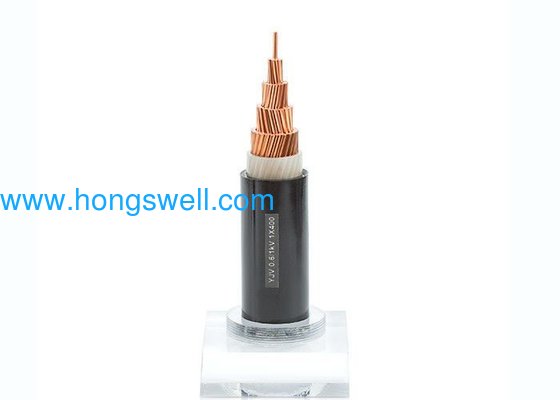 Black Sheath Underground Power Cable , Single Core Unarmoured Cable N2XY-1C