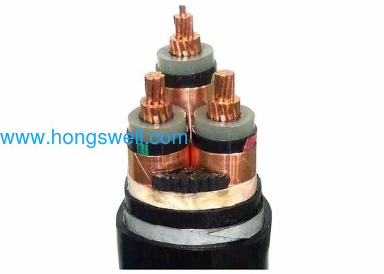 3 Core LSHF Cable , 6/ 10 KV XLPE Insulated Copper Wire Armoured Cable