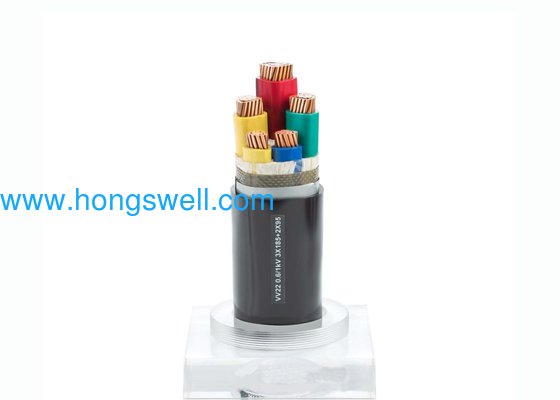 Low Voltage Power Cable 3+2 core Distribution cables 0.6/1 kV PVC Insulation PVC Sheathed Unarmoured and armoured