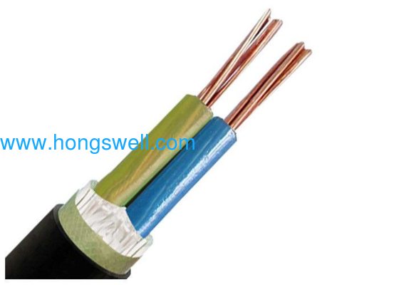 Round Standed / Shaped 2 Core PVC Cable , Two Core Power Cable Flameproof