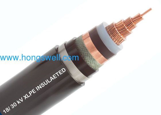 18 / 30kV Outdoor Medium Voltage Power Cables For Power Supply Stations
