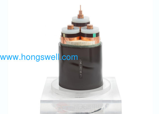 3 Core Medium Voltage Power Cables Unarmoured Copper Conductor 3.6/ 6 KV , 6/ 10 KV