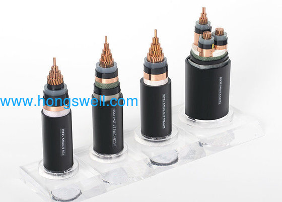 XLPE Insulated MV Power Cable , Single Core Shielded Cable 3.6/ 6 KV To 26/ 35 KV