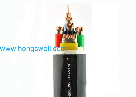 WDZ YJV Type 4 Core Fire Resistant Cable , XLPE LZSH Cable Cu - Conductor