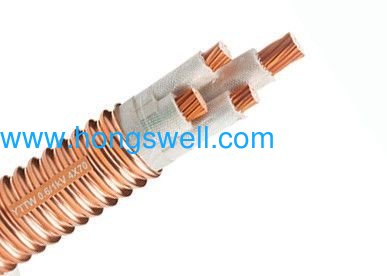 Light / Heavy Duty Fire Resistant Cable Four Core Copper Metallic Sheath