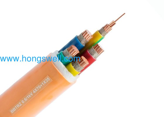 Two Core Fireproof Electrical Wire Fire Performance Cable With Glass Yarns Filler