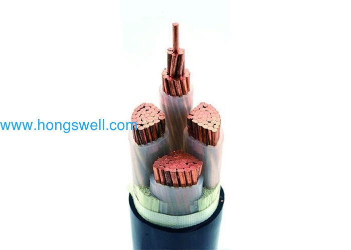 3 Core + Earth XLPE Insulated Power Cable Black PVC Sheath PP Filler