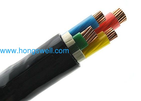 Low Voltage Power Cable Distribution cables 0.6/1 kV PVC Insulation PVC Sheathed 4 Core + Earth Unarmoured and armoured