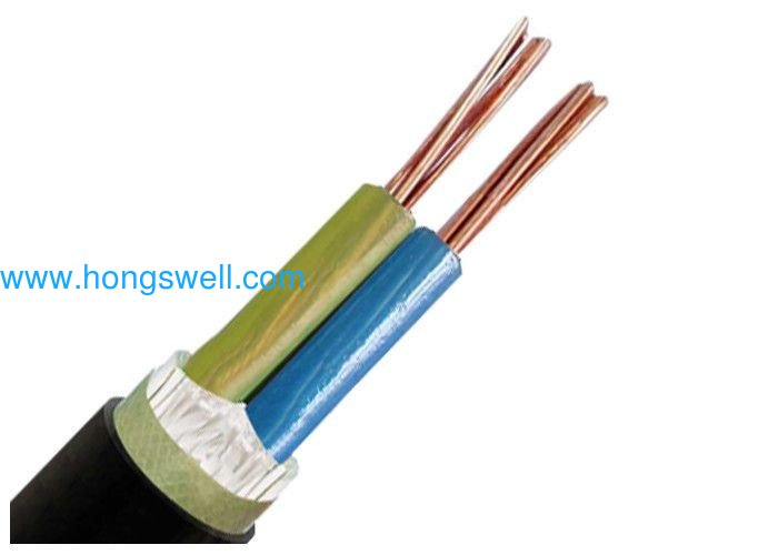 Round Standed / Shaped 2 Core PVC Cable , Two Core Power Cable Flameproof