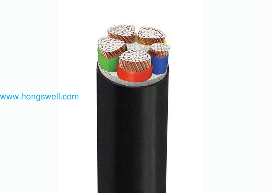 Fireproof 4 Core Electrical Cable , 10 Sq Mm 4 Core Cable Water Resistant