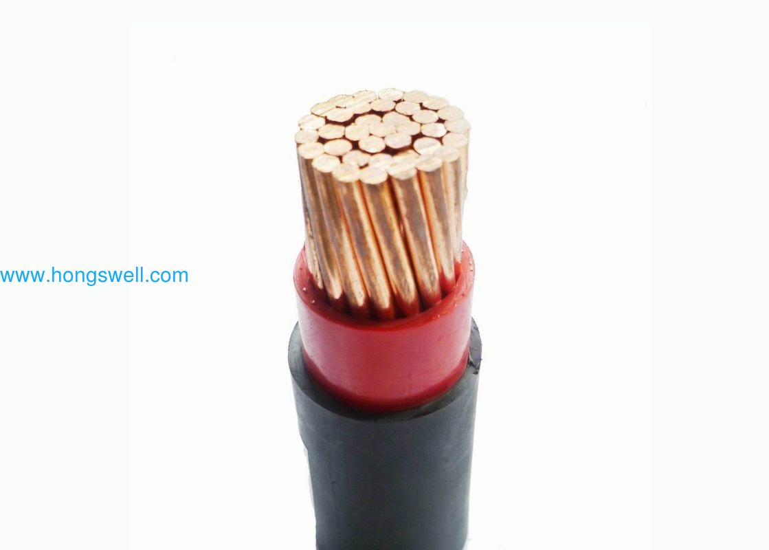 Indoors Use PVC Electrical Cable , 1*240 Sq Mm Copper Cable 2.2mm Insulation Thick