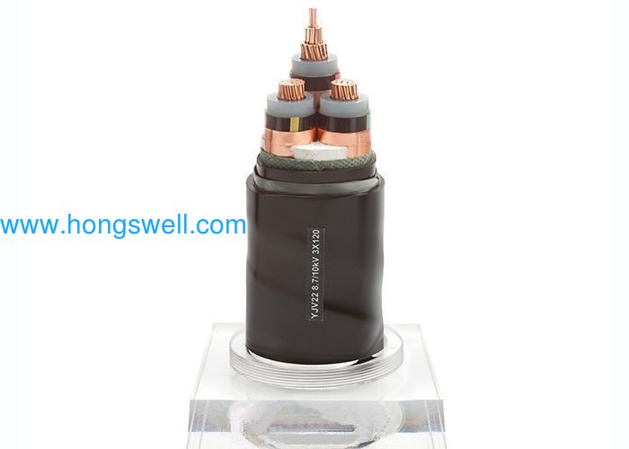 Durable Copper Armored Cable , 8.7/15kv Power Cable Bare Copper Class 2 Conductor