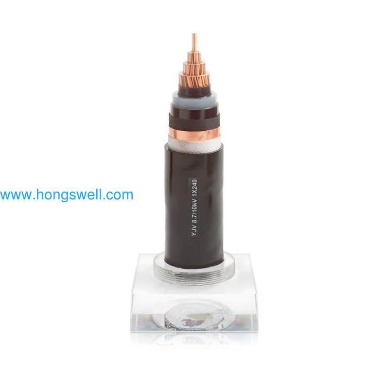 Triplex / Single Core Medium Voltage Power Cables 12/ 20 KV PVC Compound Sheath