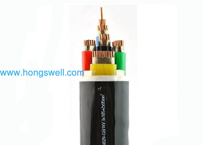 WDZ YJV Type 4 Core Fire Resistant Cable , XLPE LZSH Cable Cu - Conductor
