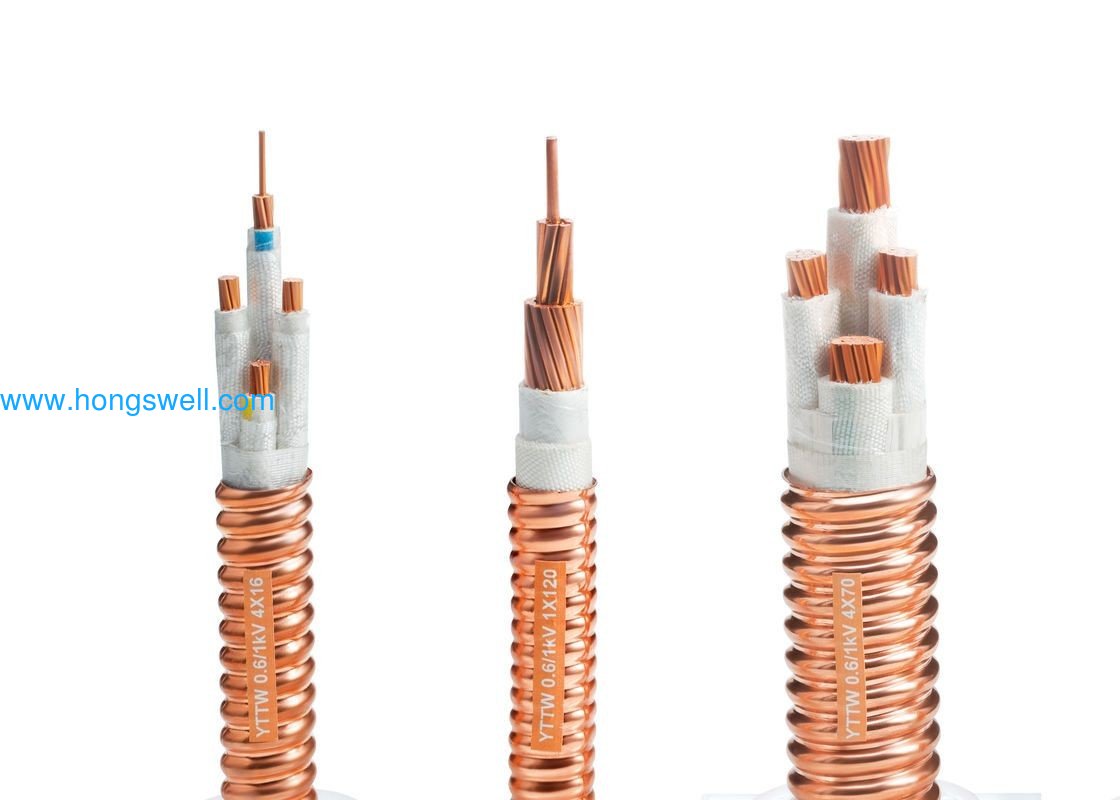 2 Core Fire Resistant Cable Mineral Insulated Bare Copper Class 2 Conductor