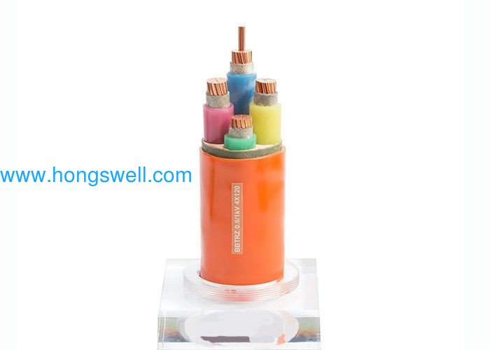 Mineral Insulation Fire Safety Cables , 3 Core Fire Proof Electrical Cable 0.6 / 1 KV