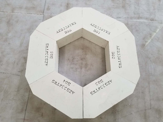 AZS--33/36/41 Fused cast zirconia-corundum refractory bricks