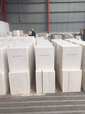 Fefractory blocks/AZS fused cast block for glass fusing kiln