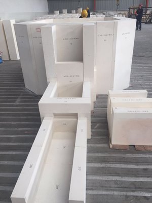 Fefractory blocks/AZS fused cast block for glass fusing kiln