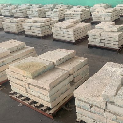 Used Recycling AZS block Fused cast zirconia corundum refractory blocks