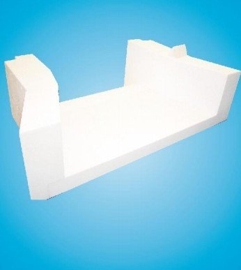 Glass Furnace Use Electrocast AZS Blocks Zirconia Corundum Brick With High Performance