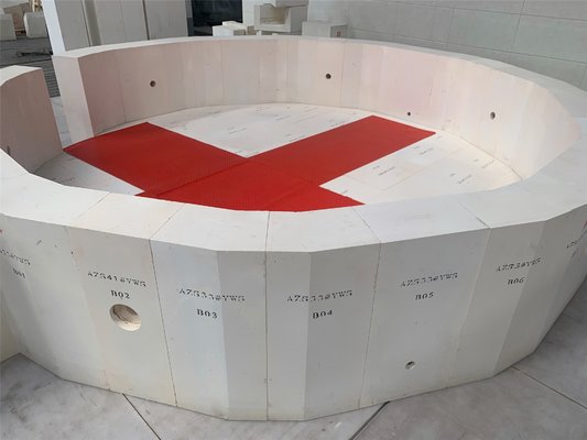 Electric Melting Zircon Corundum Brick AZS Bricks Fused Cast Zirconia Corundum Bricks For Glass Furnace