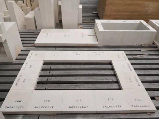 Electric Cast AZS Bricks Fused Cast Zirconia Corundum Bricks For Industry Furnace