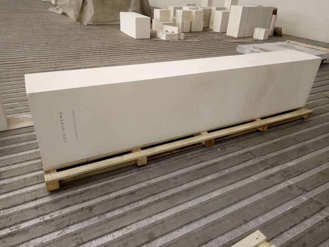 Glass Furnace Use Electrocast AZS Blocks Zirconia Corundum Brick With High quality
