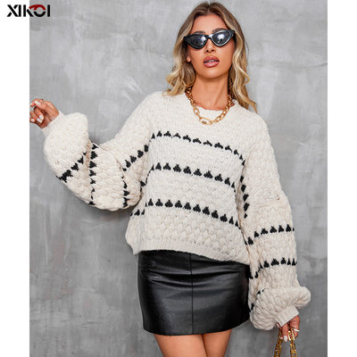 Ladies free size Long Sleeve Women s Sweaters Casual Style Bulky Sweaters