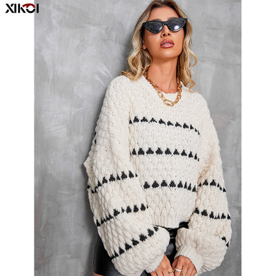 Ladies free size Long Sleeve Women s Sweaters Casual Style Bulky Sweaters