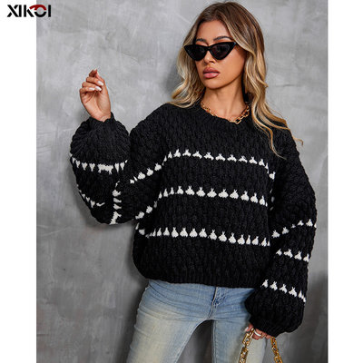 Ladies free size Long Sleeve Women s Sweaters Casual Style Bulky Sweaters