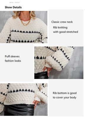Ladies free size Long Sleeve Women s Sweaters Casual Style Bulky Sweaters