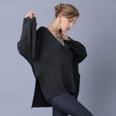 Women s Long Sleeve Side slit Top free size with Hand Wash Care Instructions for Spring autumn