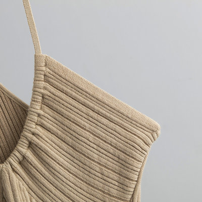 Autumn Outdoor Activity 2024 New camisole knit camisole cardigan dress women's sweater two-piece set