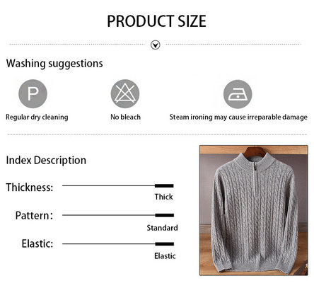 Men s Zip-Front Cardigans with Ribbed Collar Style for Your Business Men's knitted sweater half high neck zippered top