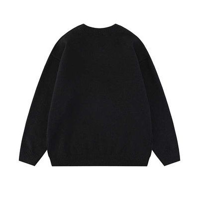 Pullover Closure Men s Sweaters made of Cashmere with Ribbed Hem Style Autumn/Winter Letter Graffiti Knitted Sweater