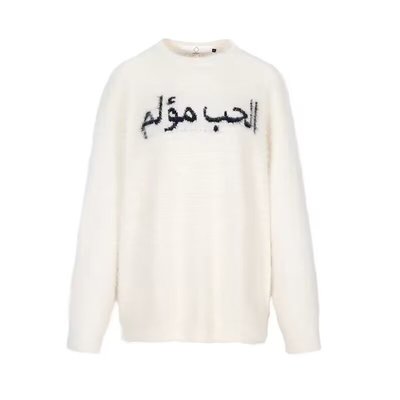 Free Knitwear Sweater Men Pullover Closure for Warmth and Durability Free Shipping New American Letter Design Sweater