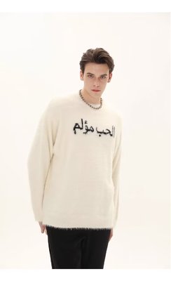 Free Knitwear Sweater Men Pullover Closure for Warmth and Durability Free Shipping New American Letter Design Sweater