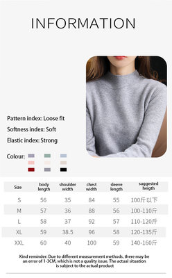 Occasion Daily Wear Sweater Free Shipping Easy Returns Worldwide Half high collar ribbed knitted sweater for women