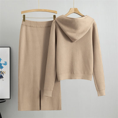 Stay Cozy and Fashionable with Women s Sweaters in Top And Skirt Set Style Hot diamond cardigan jacket for women