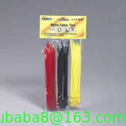 Tag card separated polybag nylon cable ties
