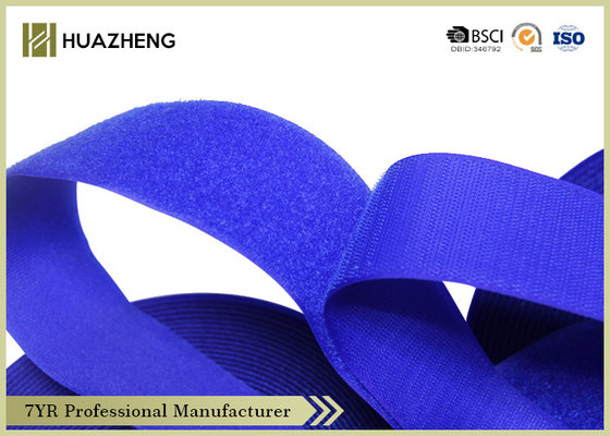 Eco - Friendly Nylon Hook Loop Tape 50mm Deep Blue For Fastening